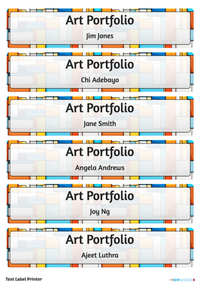 SEN Teacher : Quick Text Labels ⋆ Printable Classroom Labels